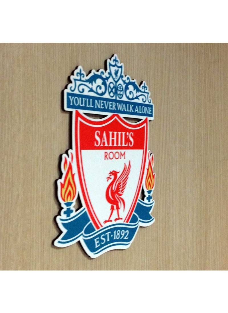 Personalised Liverpool Kids Door Name plate by Engrave - Engrave - 2734664