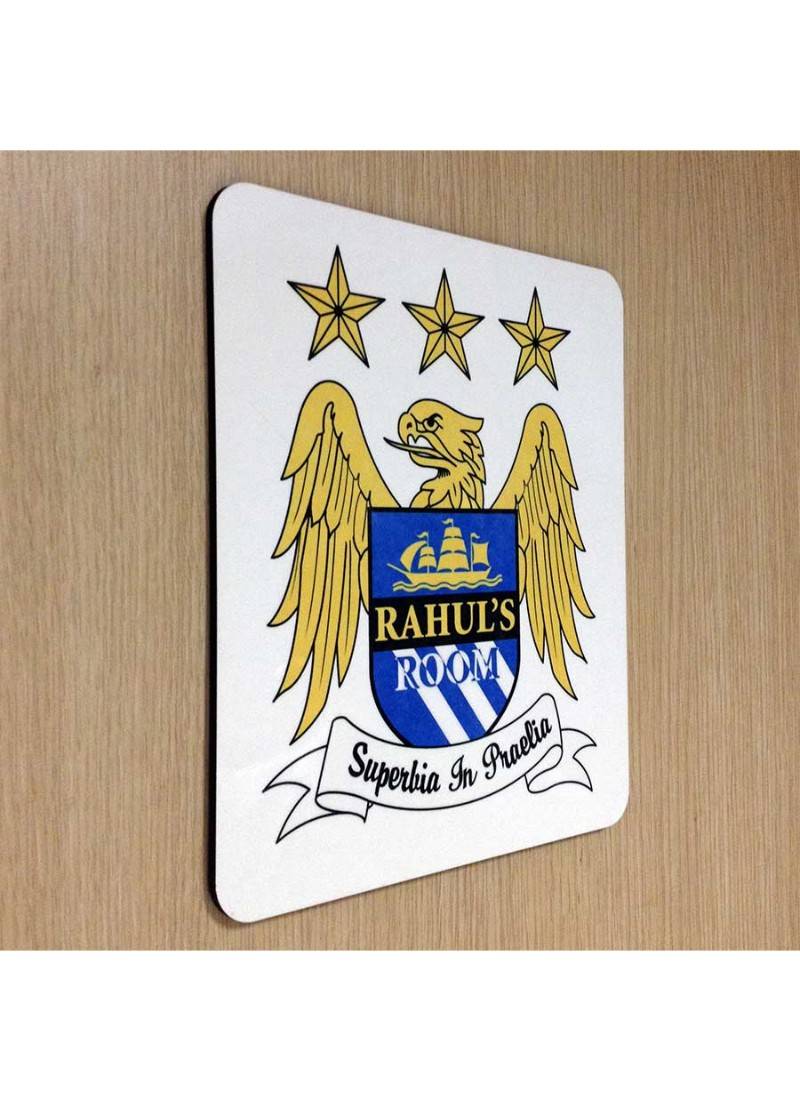 Personalised Manchester City Kids Door Name plate by Engrave - Engrave ...
