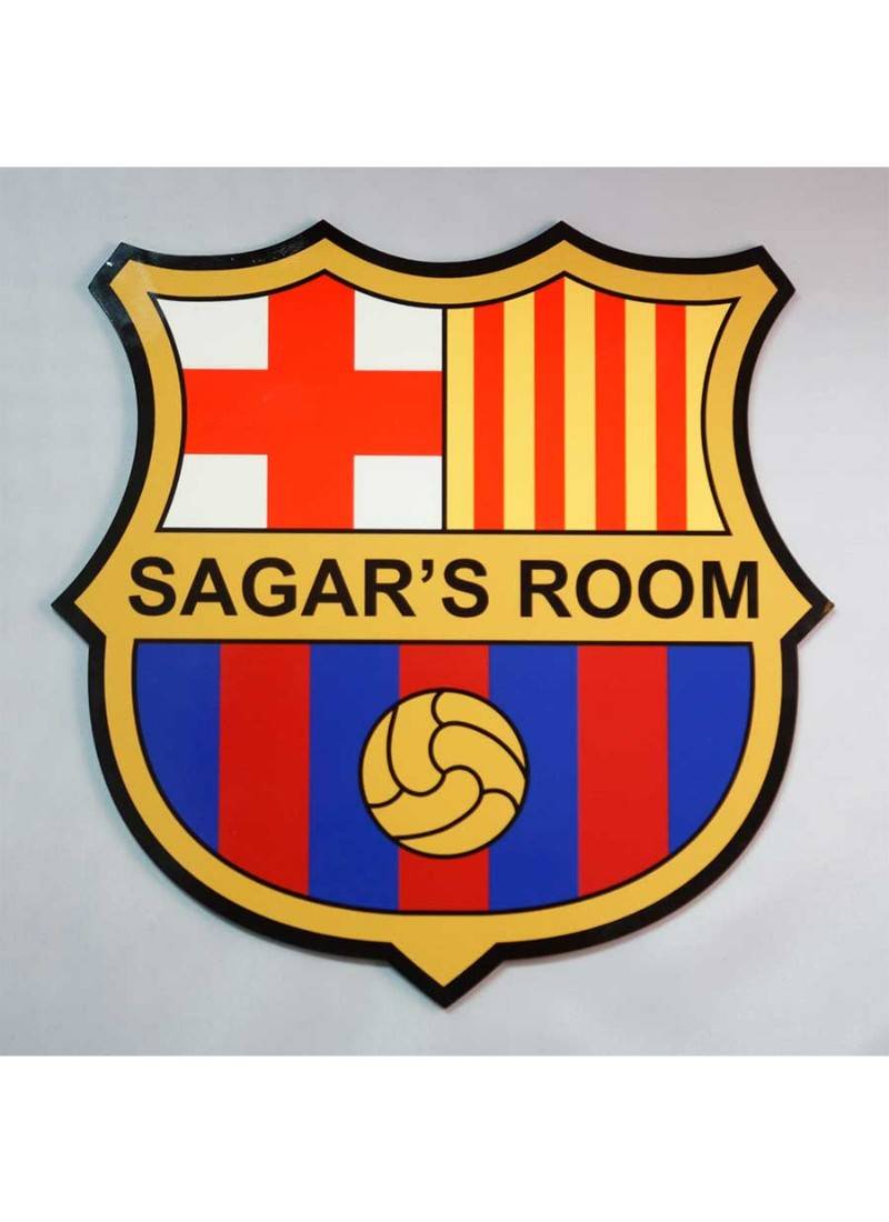 Personalised FC Barcelona Kids Door Name plate by Engrave - Engrave ...