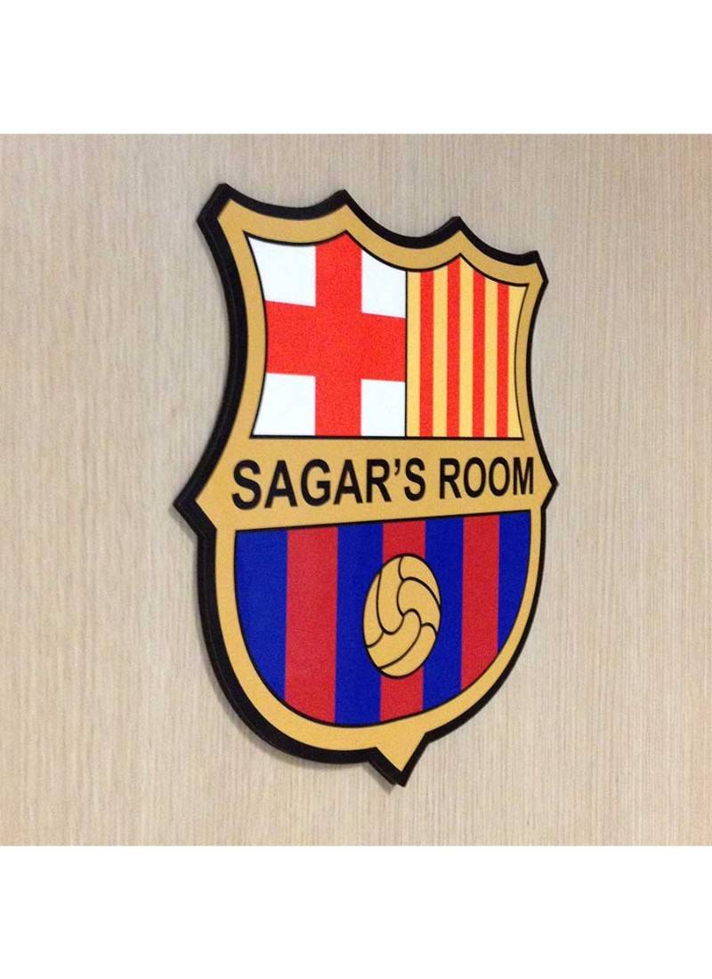 Personalised FC Barcelona Kids Door Name plate by Engrave - Engrave ...