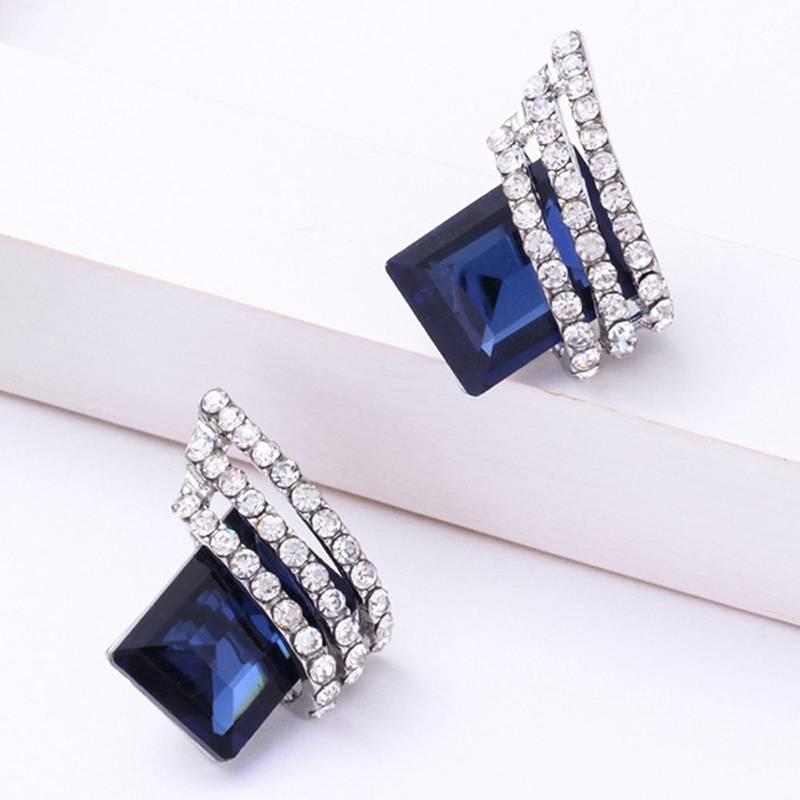 Blue crystal studs - the jewelbox - 2745673