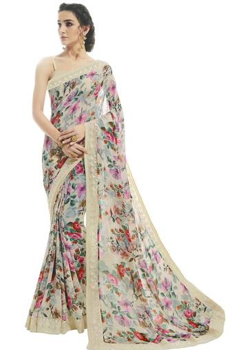 Printed Saree(Sari)Online USA, UK, Australia - Mirraw