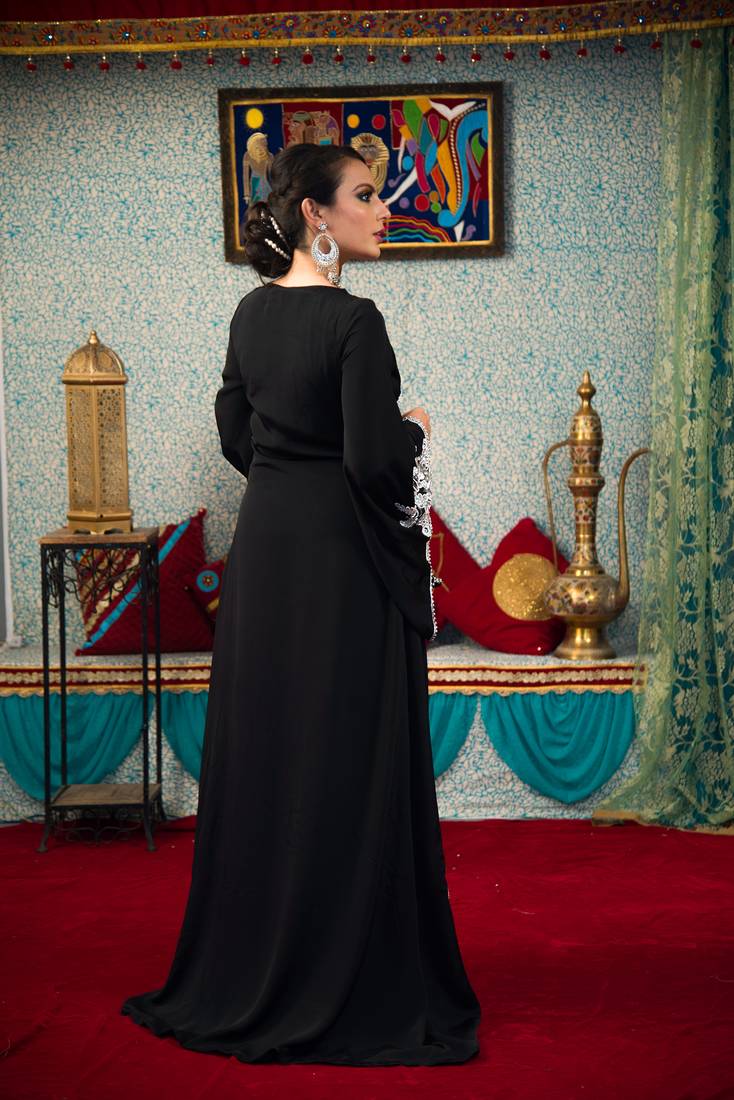 Black Color Glamorous Muslim Wear Muslim Wedding Dress Kaftan - Kolkozy ...