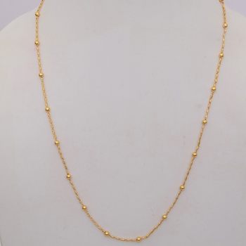 Stylish Gold Colored Daily Wear Chain - getjewelified - 374082