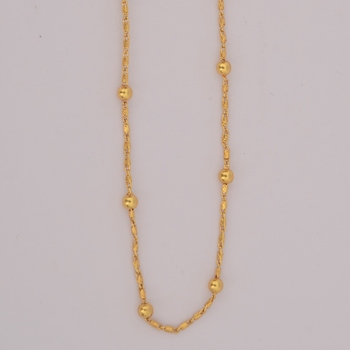 Stylish Gold Colored Daily Wear Chain - getjewelified - 374082