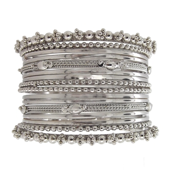 Silver bangle - 9blings - 2775085