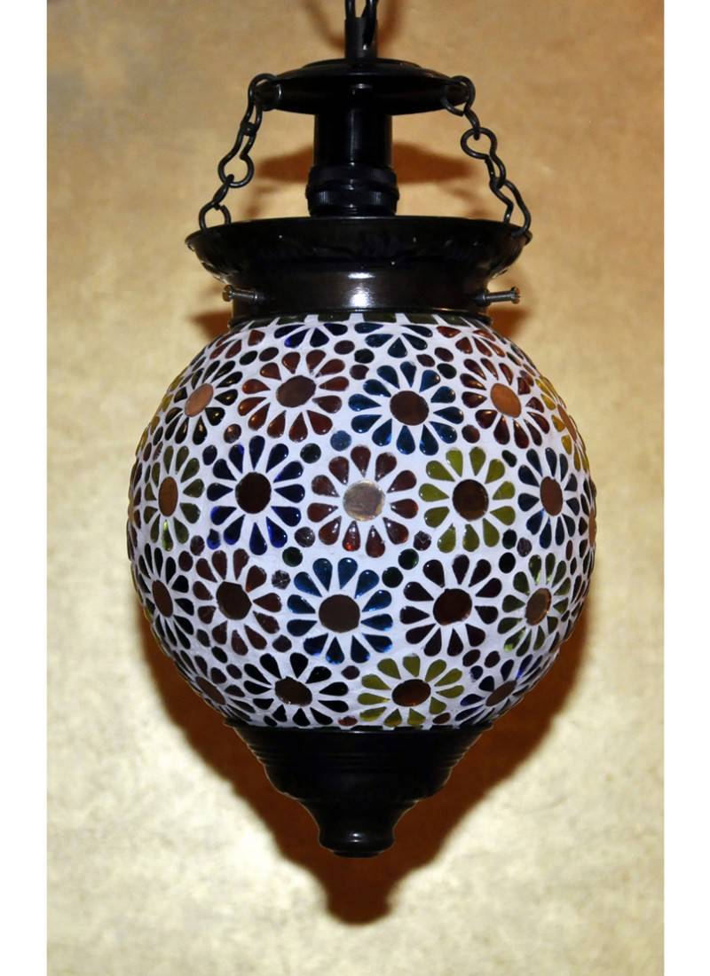 HND00458 Home Decorative Indian Ethnic Designer Hanging Glass lamps ...