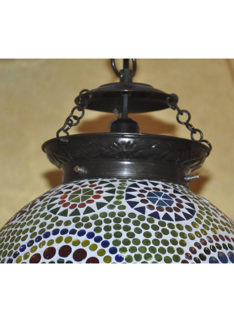 Indian Handmade Glass Decorative lamps For Ceiling 12 Inch - LAL HAVELI ...