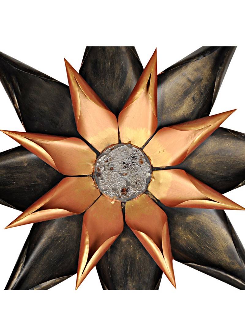 Home Decor Wrought Iron Flower Design Sculptures Wall Decor & Hangings ...