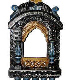 Hand Painted Traditional Design Decorative Wooden Jharokha 12 x 7 x 2 ...