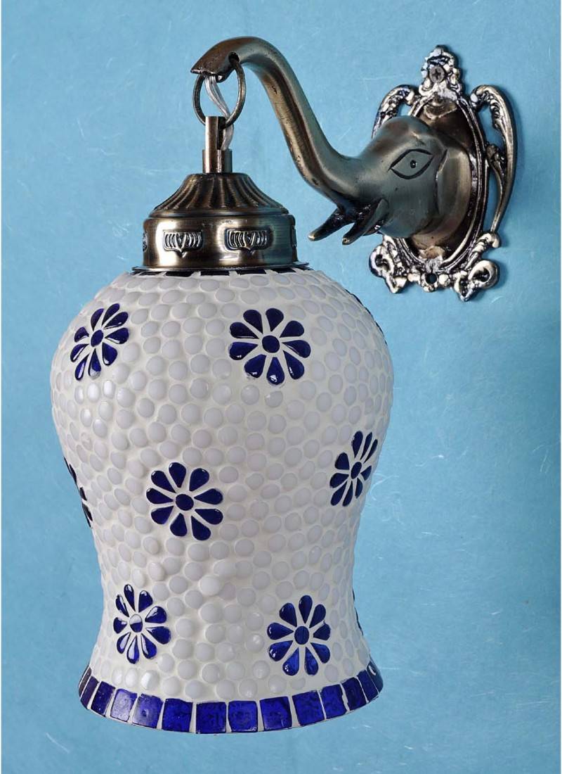 Turkish Wall Light & lamp 10 X 9 Inches - LAL HAVELI - 2780841