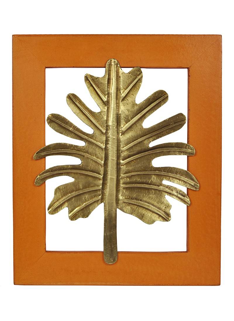 Room Decorative Ethnic Wooden Leaf Wall Mounted 13 X 11 Inches - LAL ...