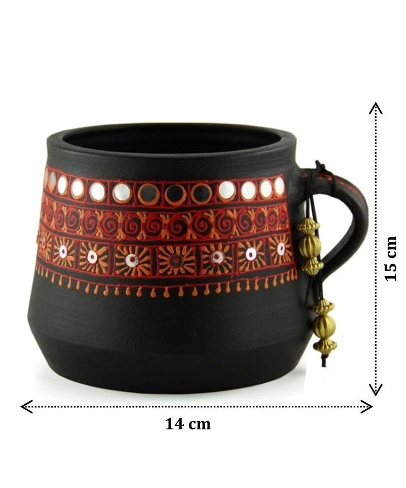 Handmade 3D Work Terracotta Pot Set Idols And Figurines/Home Decor ...