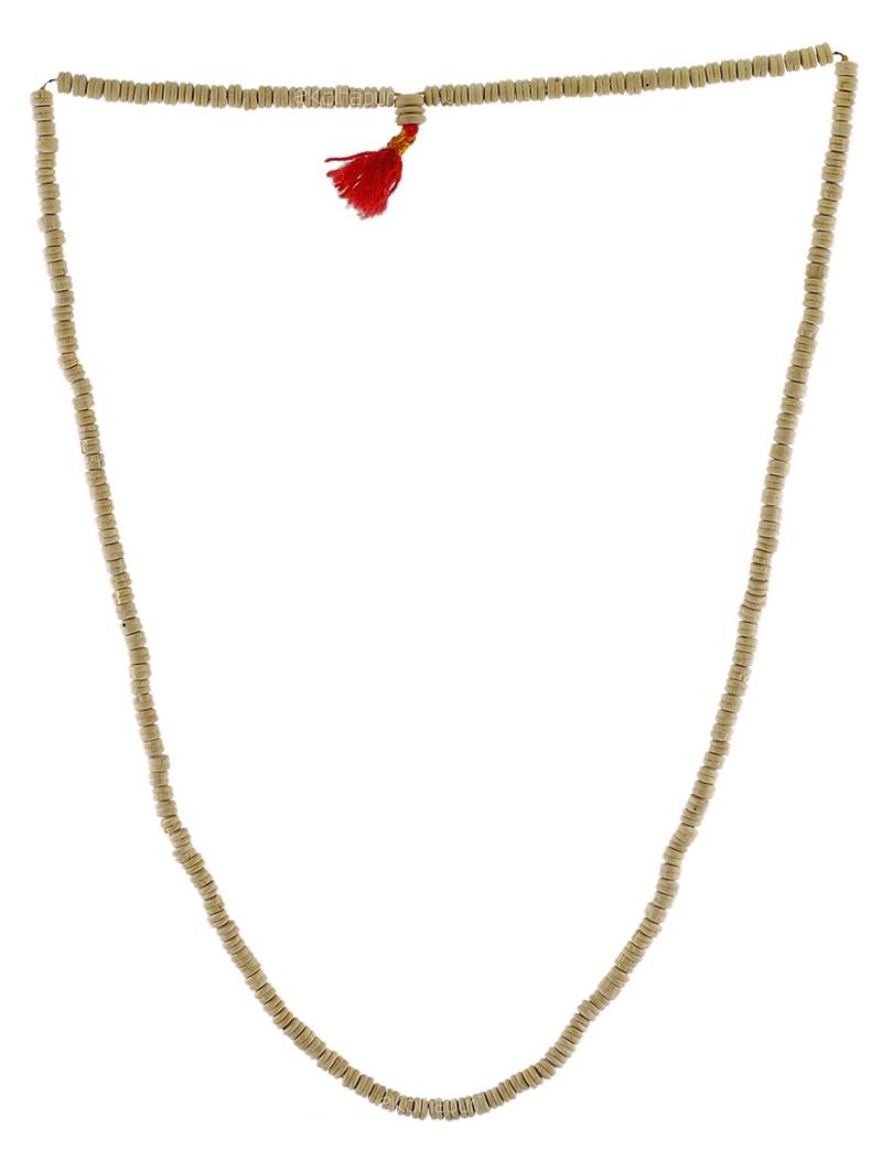 Auspicious Wooden Kanthi Mala/Holy Basil Rosary/Kanthi Tulsi Mala For ...