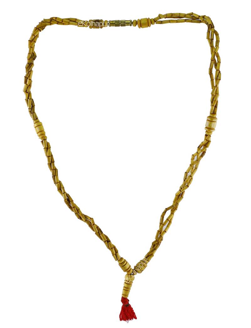 Wooden Combo Set Of 2 Kanthi Mala With Uneven Beads/Holy Basil Rosary ...