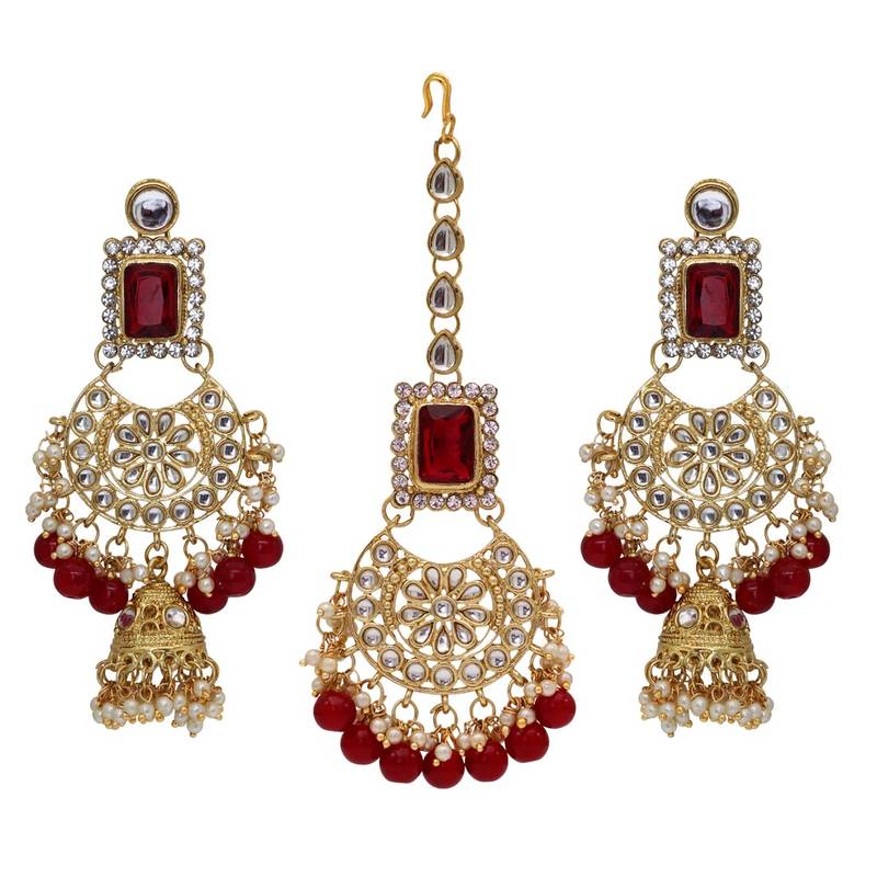 Maroon Necklace Sets - Jaipur Mart - 2811150