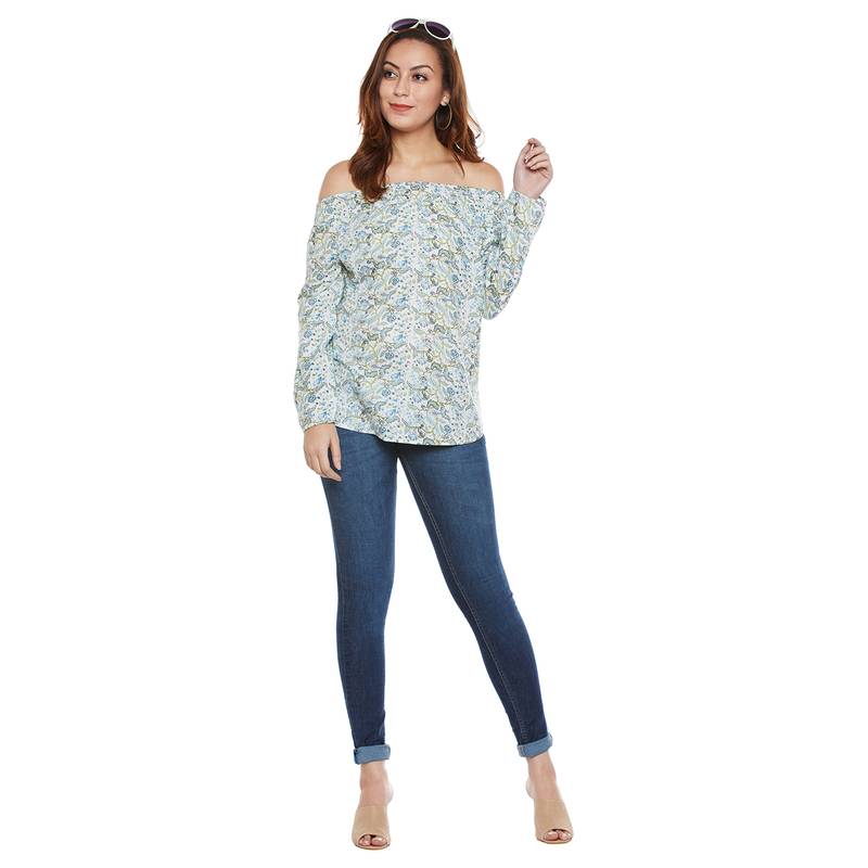 White plain cotton party-tops - Paprika - 2812752