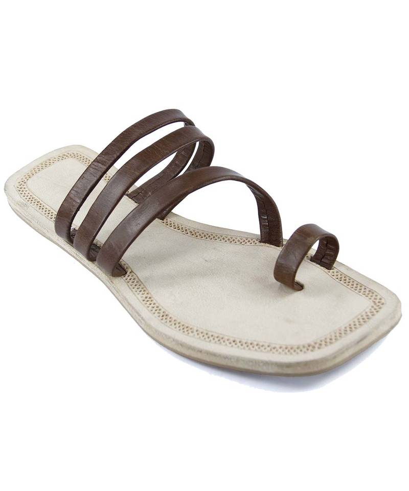 Dark Brown Attractive Flip Flop Authentic Handmade Genuine Leather ...