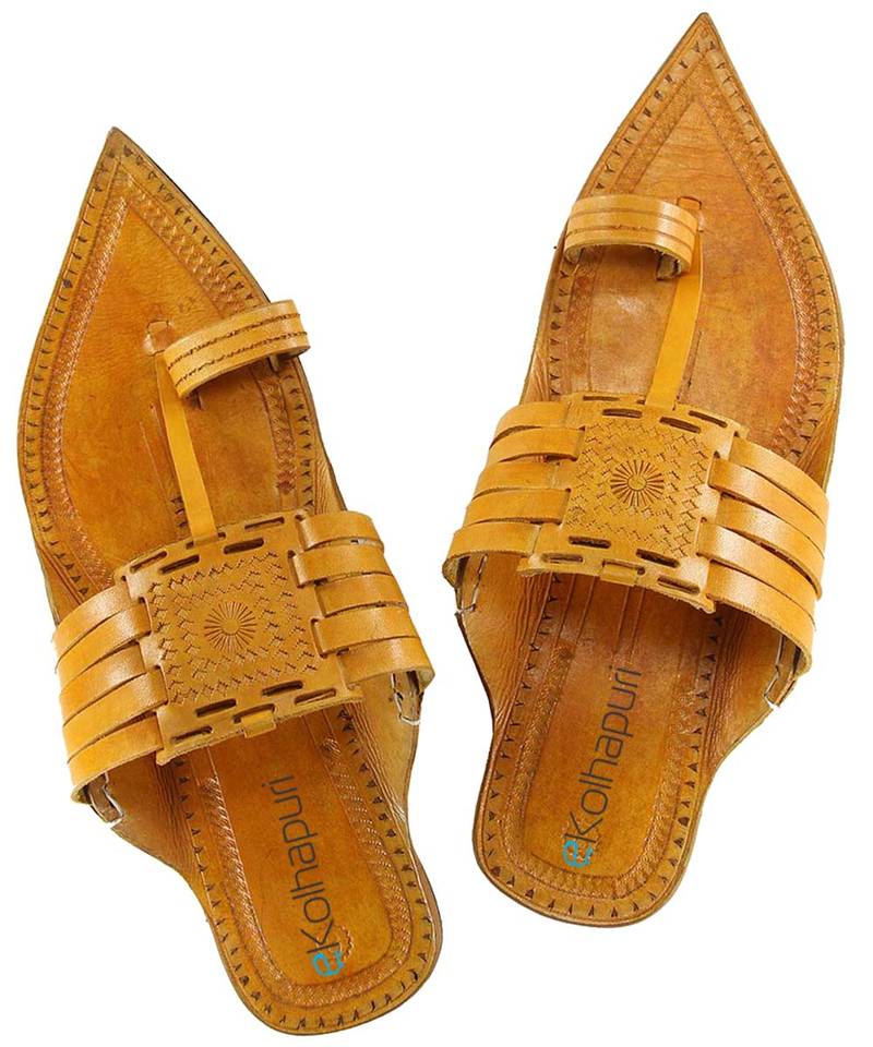 Light Yellow Maharaja Style Five Laces Authentic Handmade Genuine
