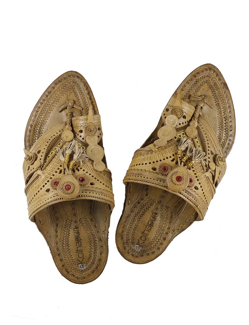Handmade Authentic Genuine Leather Kolhapuri Chappals For Men