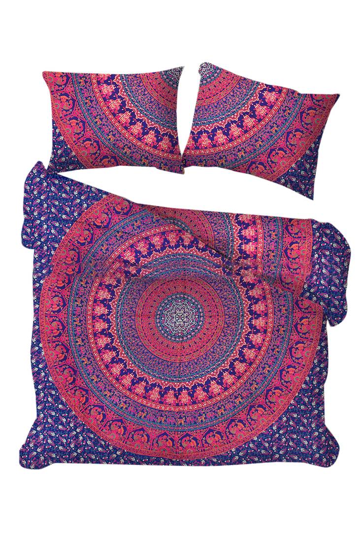 Indian Mandala Queen Size Comforter Hippie Boho Cotton Doona Duvet ...