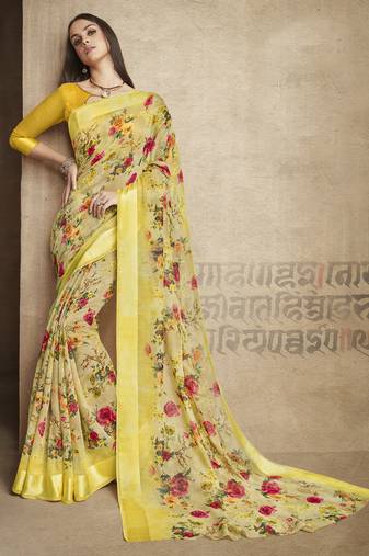 Printed Saree(Sari)Online USA, UK, Australia - Mirraw
