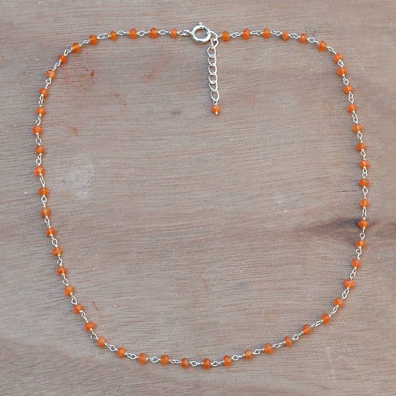 Orange Crystal Necklaces - Rituu Agarwal - 2826468