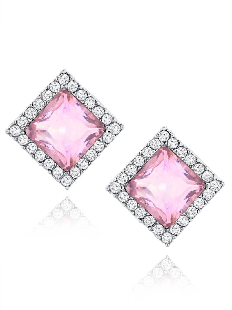 Pink crystal studs - the jewelbox - 2745678