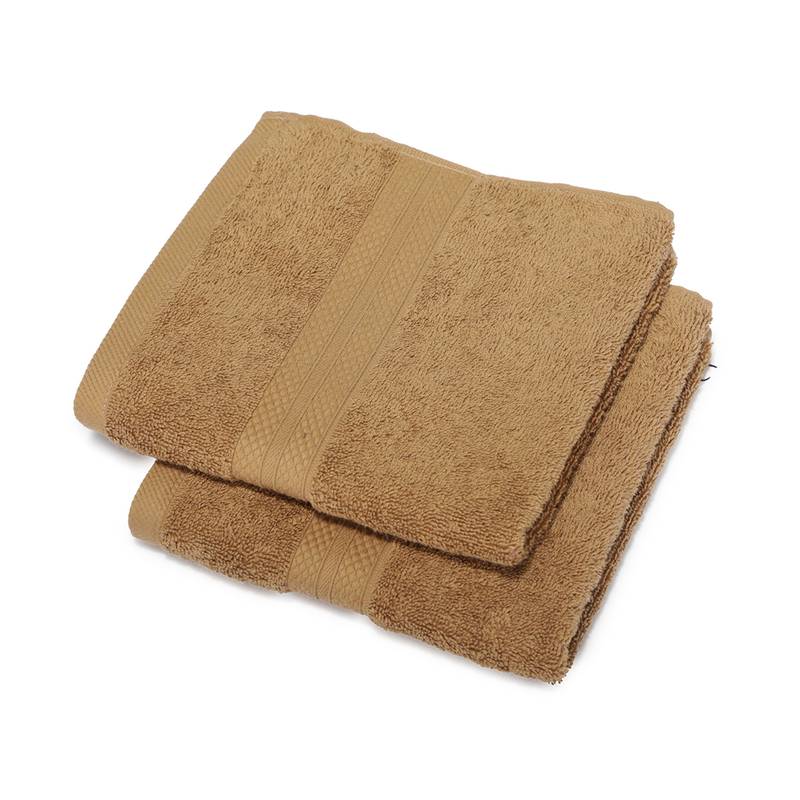 Venice Cotton Mustard Hand Towel 16 X 24 inch Pack of 2 GSM 525 ...