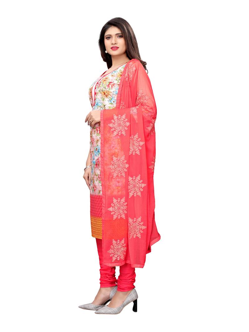 Multicolor Cotton Salwar With Dupatta - Satrani Fashion - 2860381