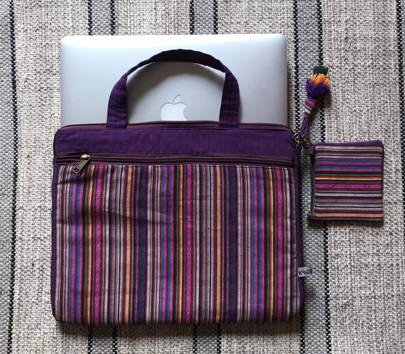 Dark Purple laptop bag - Kritenya - 2865431