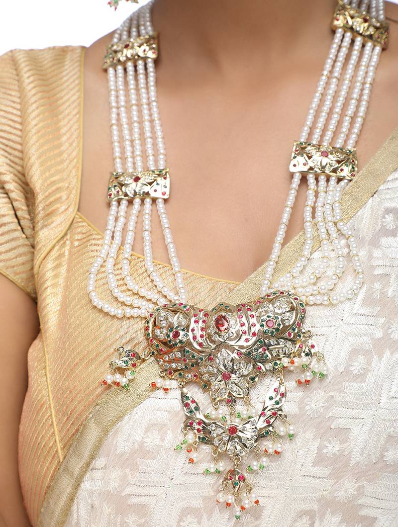 Jadau Necklace Set - Ruby Raang Studio - 2866036