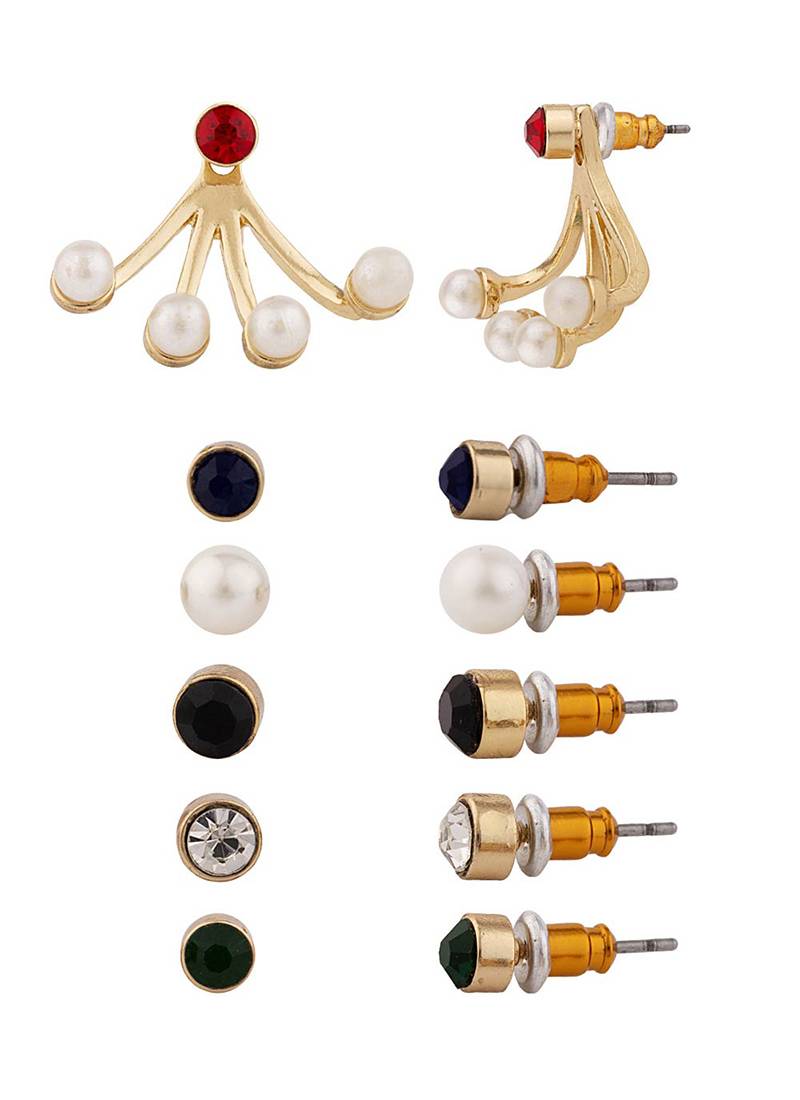 Colour Pop Interchangeable Studs - Voylla - 2866983