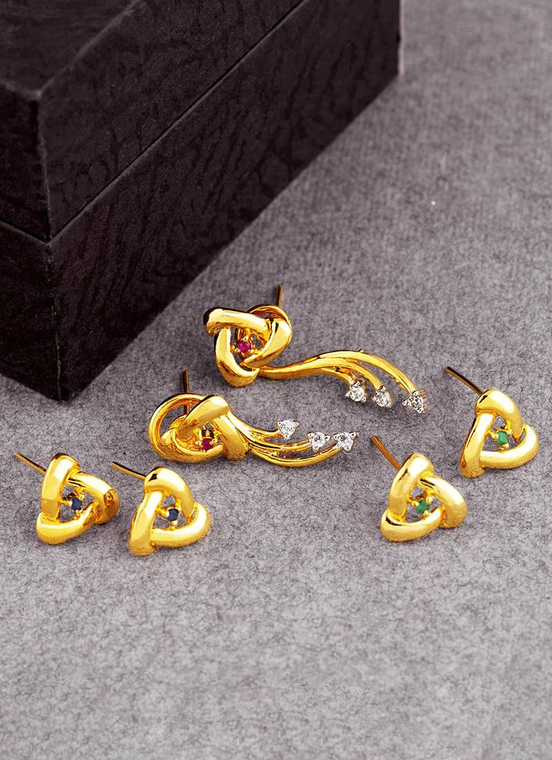 Twisted Generic Studs - Voylla - 2873273