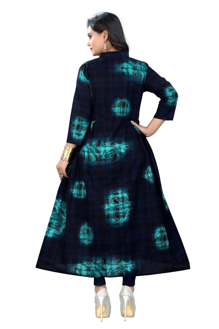 Multicolor printed cotton kurti - VS Fab - 2884117