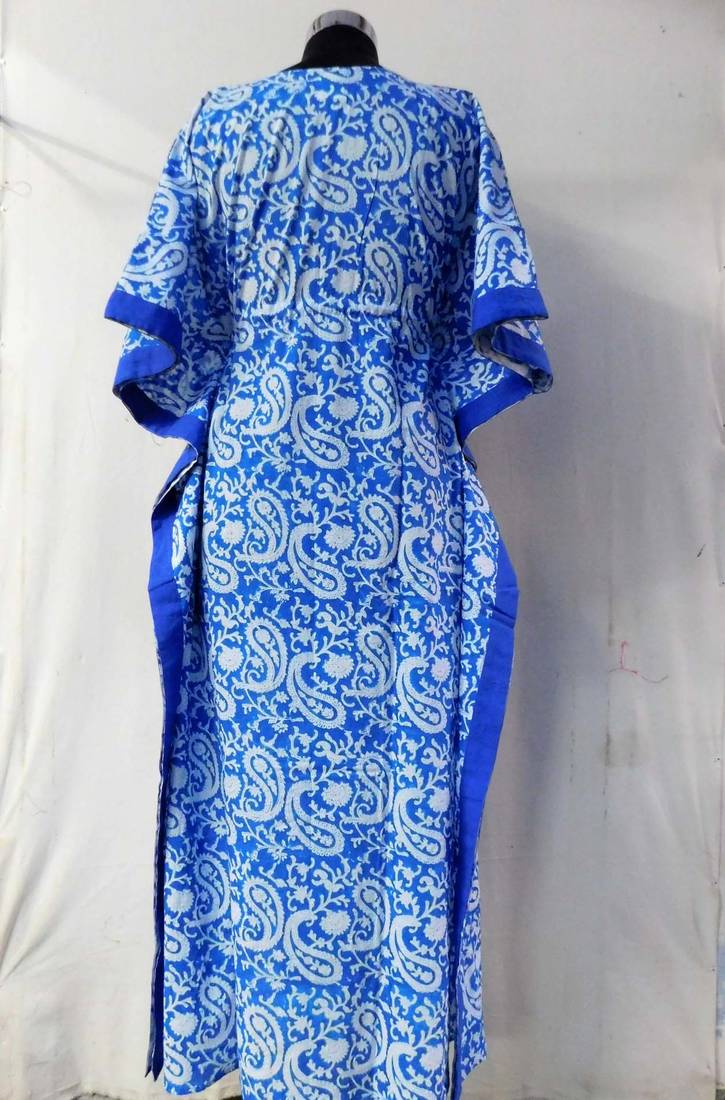 indian boho cotton anokhi print fashionable nightgown sleepwear boho ...