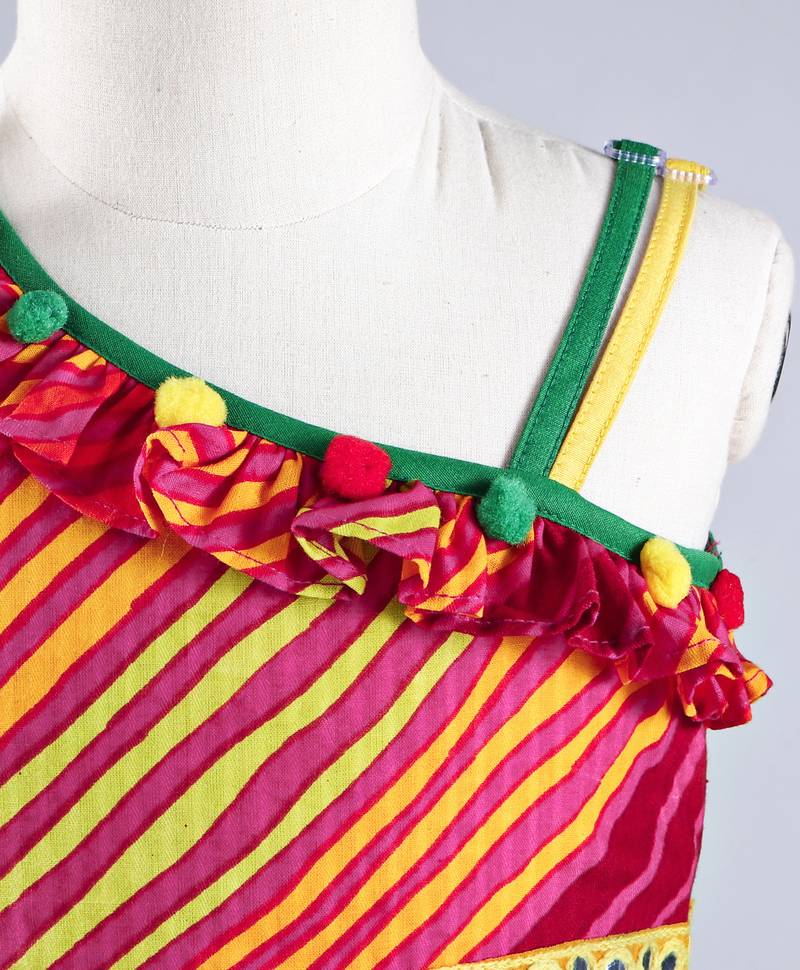 Twisha Stylish asymentrical choli with Ruffle with designer lehenga ...