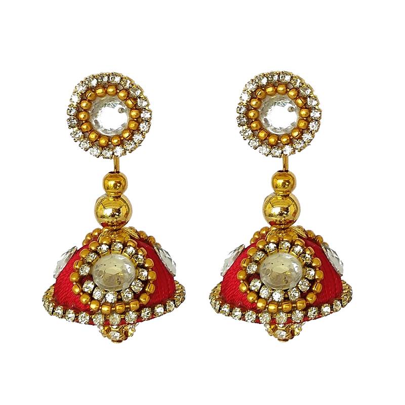 Red jhumkas - Akshara - 2887267