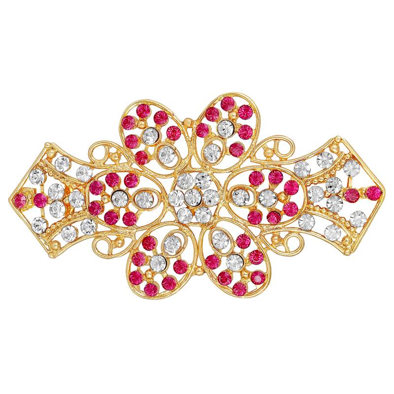 Gold diamond hair clip - MFJ - 2893109