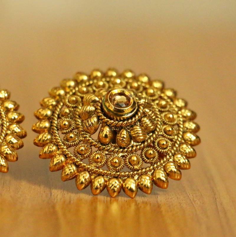 Gold studs - Sanvi Jewels Pvt. Ltd. - 2896506