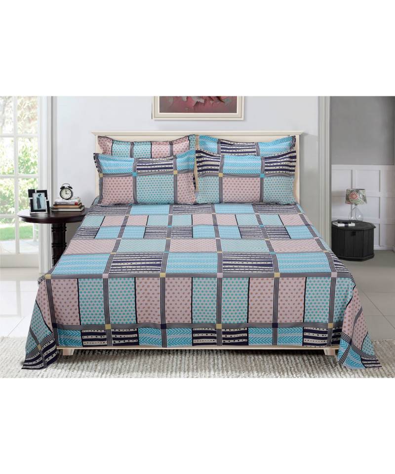 Multicolor geometric bed-sheets - 1800HomeLine - 2909155