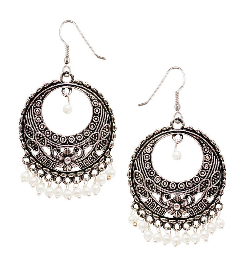 Silver Chandbali - Soni Craft And Jewels - 2915504