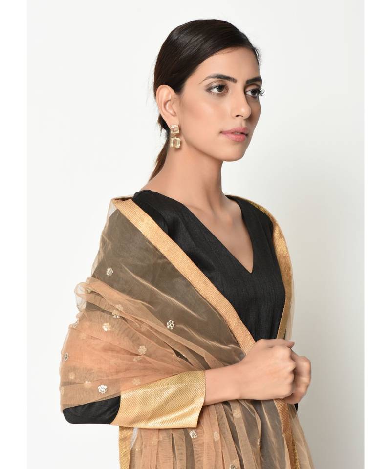 Black Peek-a-boo Border Dress-Suit - TRUEBROWNS LIFESTYLE PVT. LTD ...