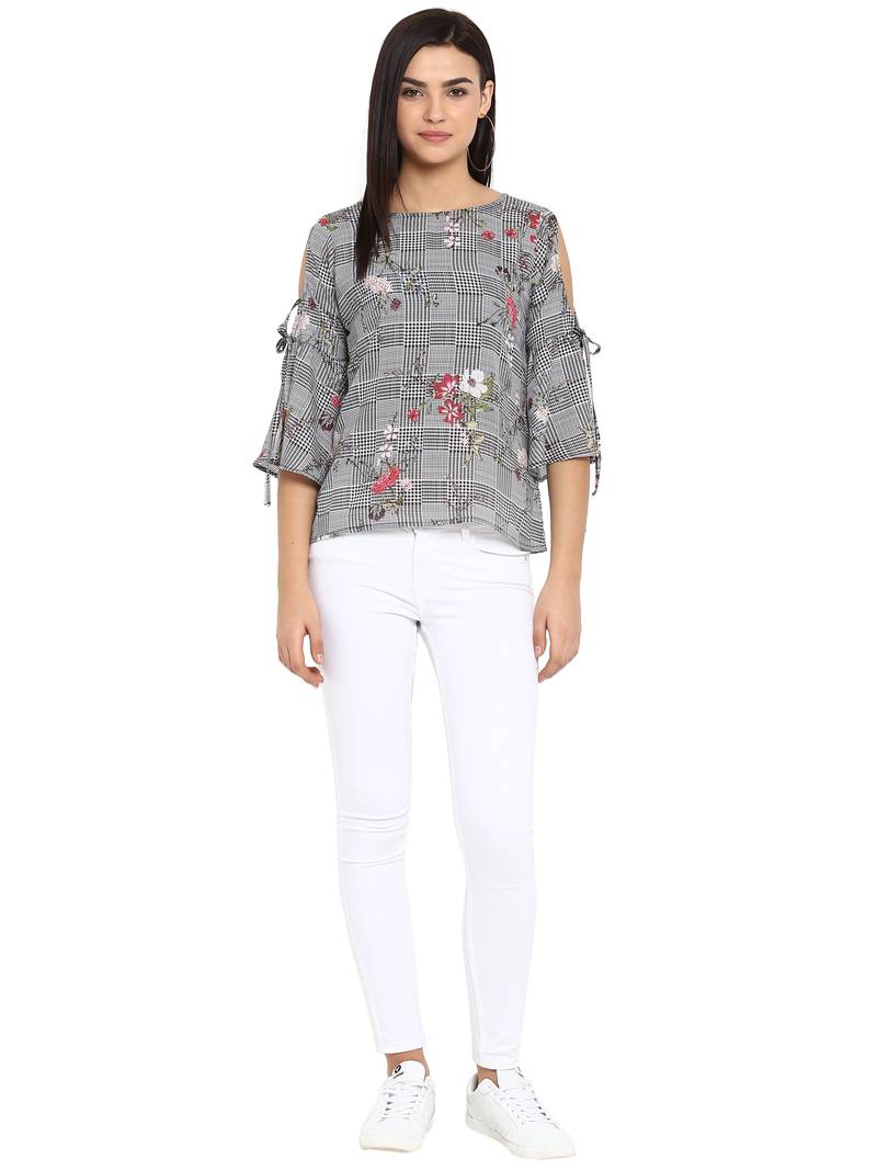 Multicolor printed polyester party-tops - Rosah - 2933743