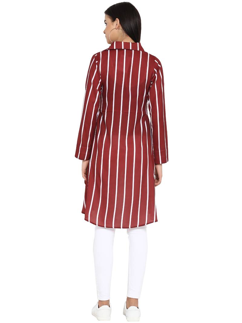Red printed cotton party-tops - Rosah - 2933745