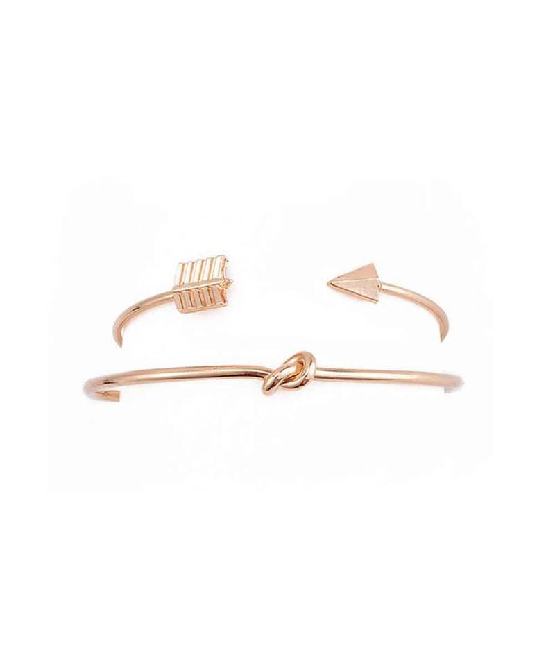 Knot Arrow Cuff Set - Ferosh - 2940978