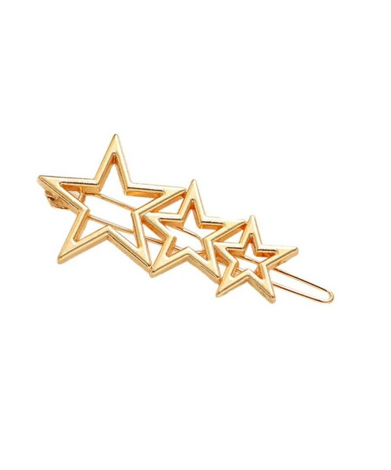 Triple Gold Star Hair Pin - Ferosh - 2941064