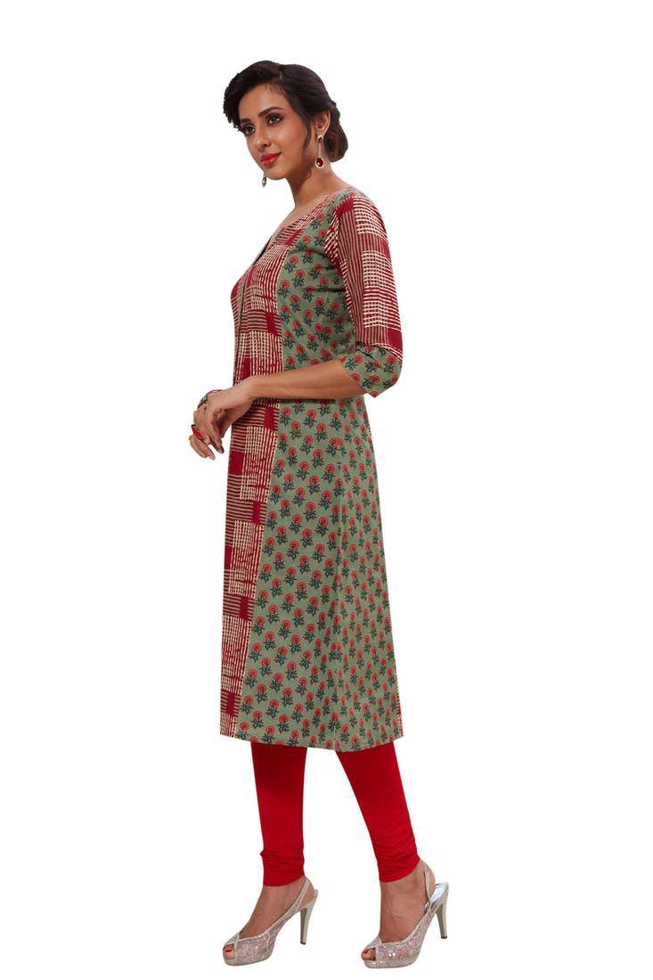 Multicolor printed cotton kurtis - DARPAN TEXTILES - 2948027