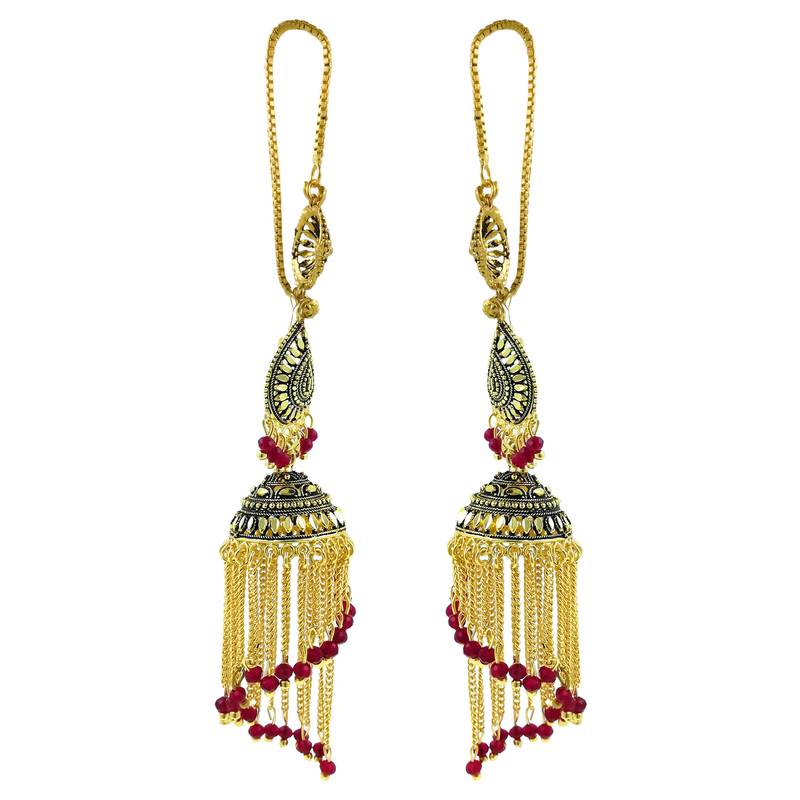 Saizen Traditional Ethnic Stylish Collection Gold Plated Jhumki ...