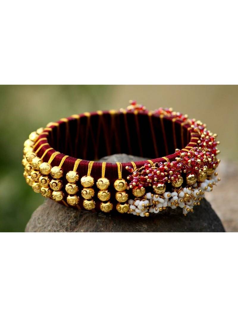 Maroon bangles-and-bracelets - Aspire High - 2990716